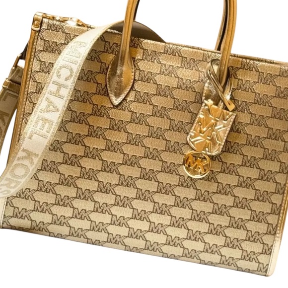 Michael Kors | Bags | Michael Kors Mirella Medium East West Tote Satchel Shoulder Bag Mk Pale ...